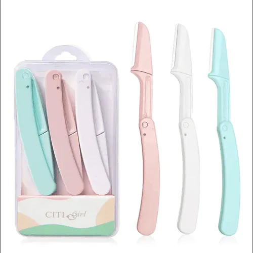 3 Pcs Folding Girls Eyebrow Razor Set - Only 99 Shop BD