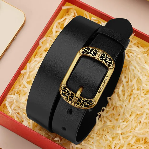 LADY LUXURY BLACK BELT - William Polo