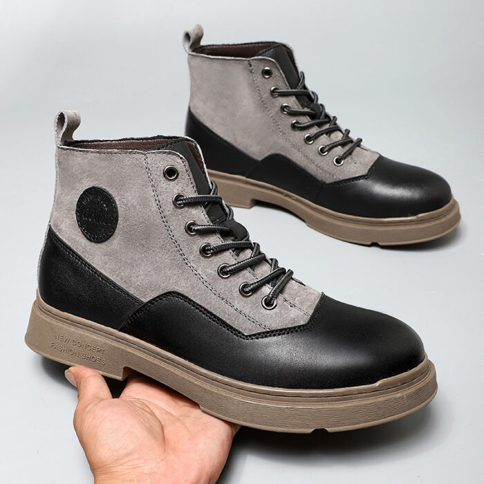 Genuine Leather High Top Retro Style Martin Boots - Xenno