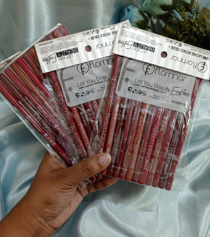 12 Colors Flormar Lip Liner Set - Only 99 Shop BD