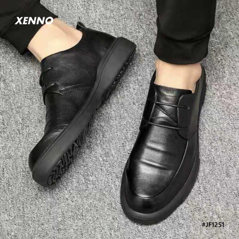 Two Layer Cowhide Leather Men's Formal Shoes - Xenno