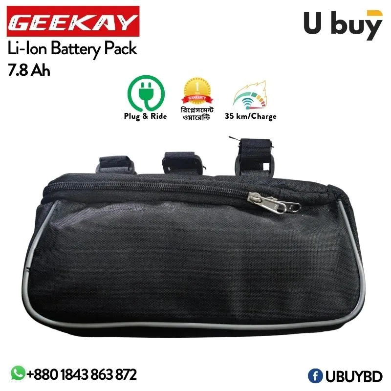 Geekay Li-Ion Battery Pack 7.8ah for Electric Cycle - Ubuy