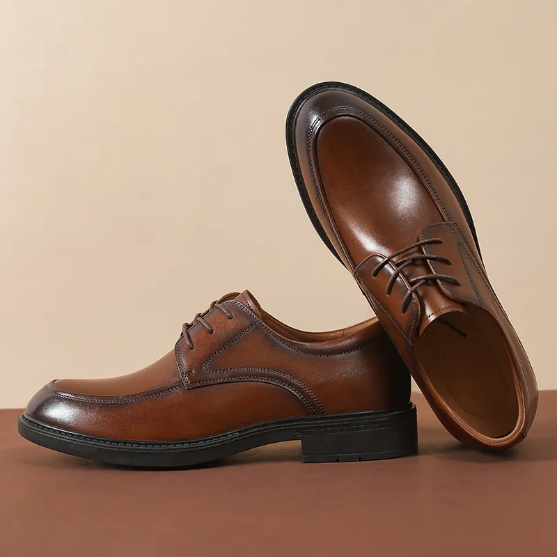 OFFBEAT CLASSY BROWN FORMAL SHOES - OFF BEAT