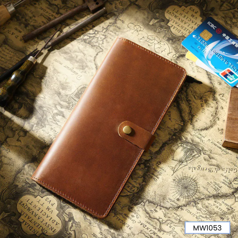 LEATHER LUXE LONG WALLET - OFF BEAT