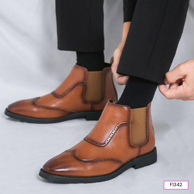 Pinstripe Trail Formal Shoes - OFF BEAT