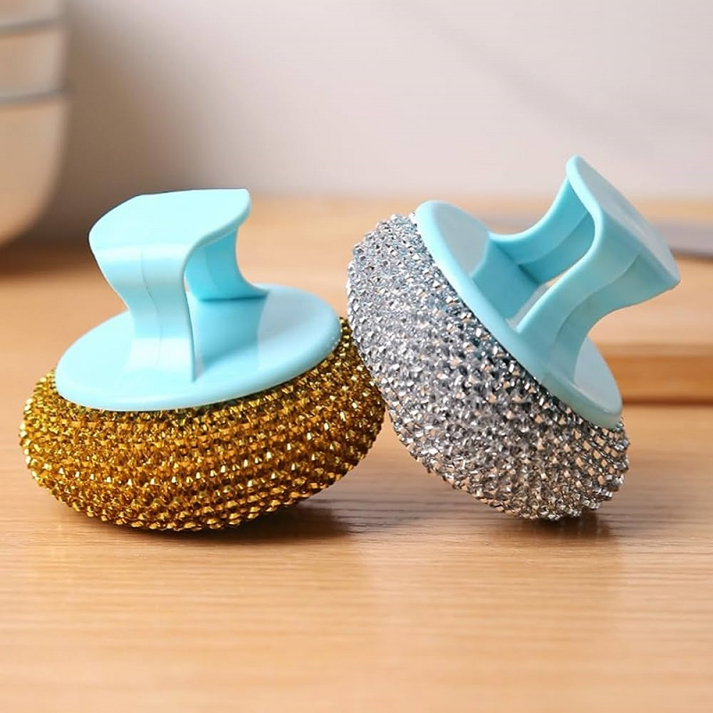 Kitchen Dish Washing Wire Ball Brush - Shopnest BD