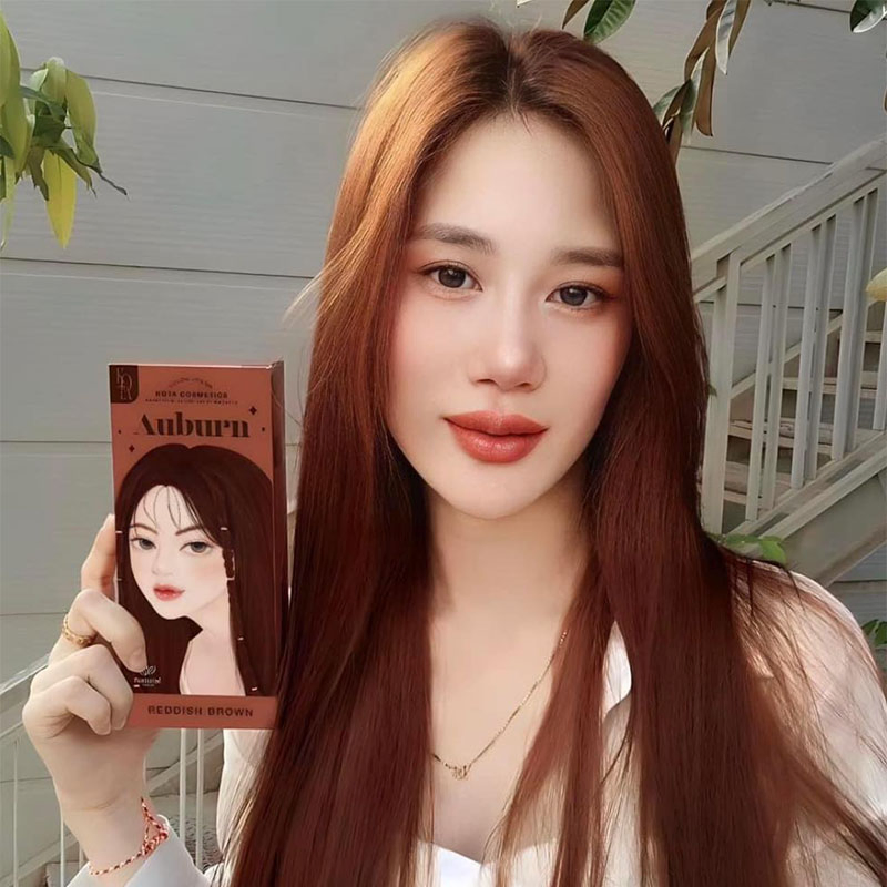 Kota Cosmetics Color Cream Auburn Hair Color Reddish Brown 150ml - Elegance