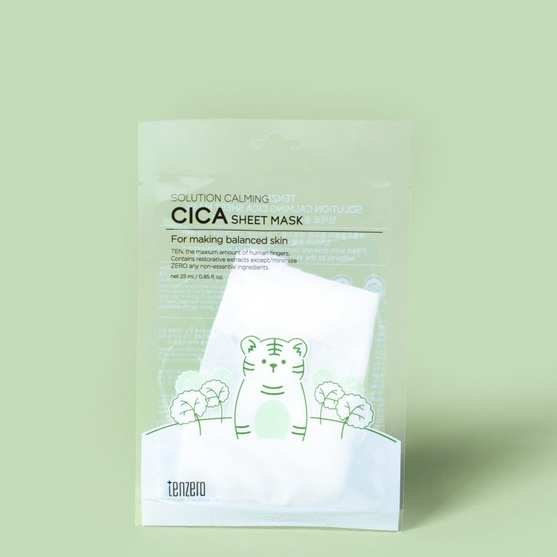 Tenzero Solution Calming Cica Sheet Mask 25ml - Elegance