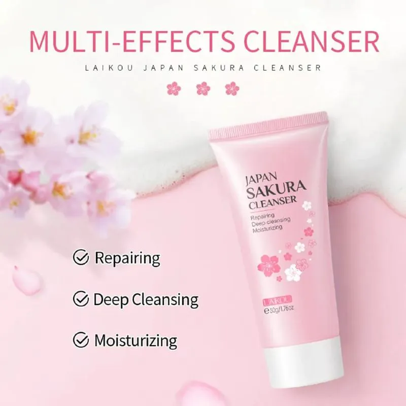 LAlKOU Japan Sakura Facial Cleanser 50gram - Only 99 Shop BD
