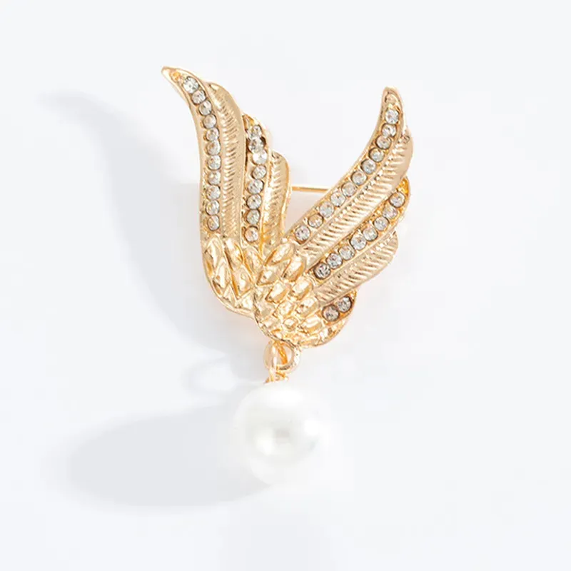 Angel Wings Pearl Hijab Brooch / Hijab Pin - Only 99 Shop BD
