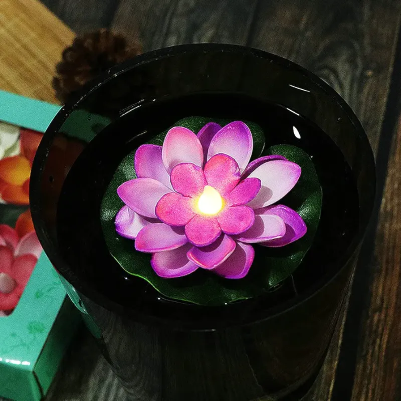 Lotus Floating LED Water Candle Lamp (1 pcs) - Only 99 Shop BD