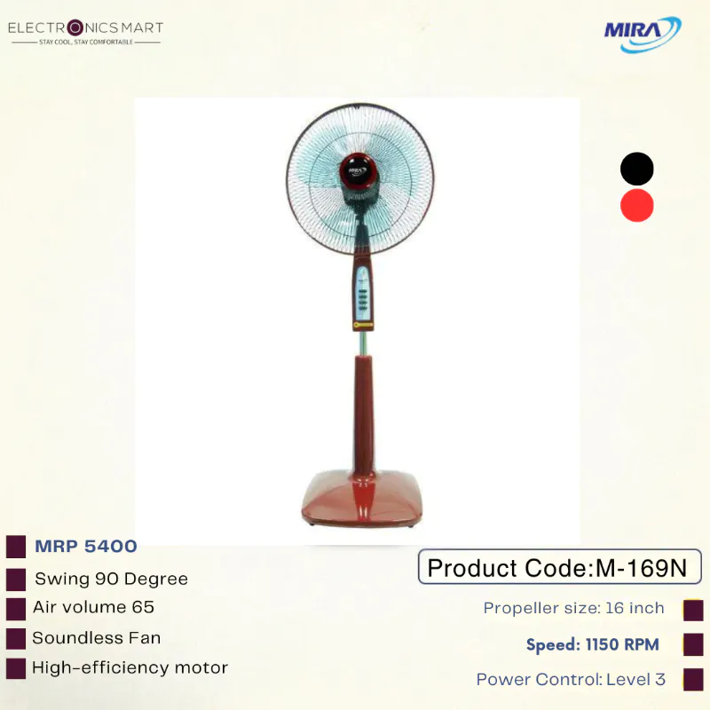 Mira 16" Stand Fan M-169N - ELECTRONICS MART