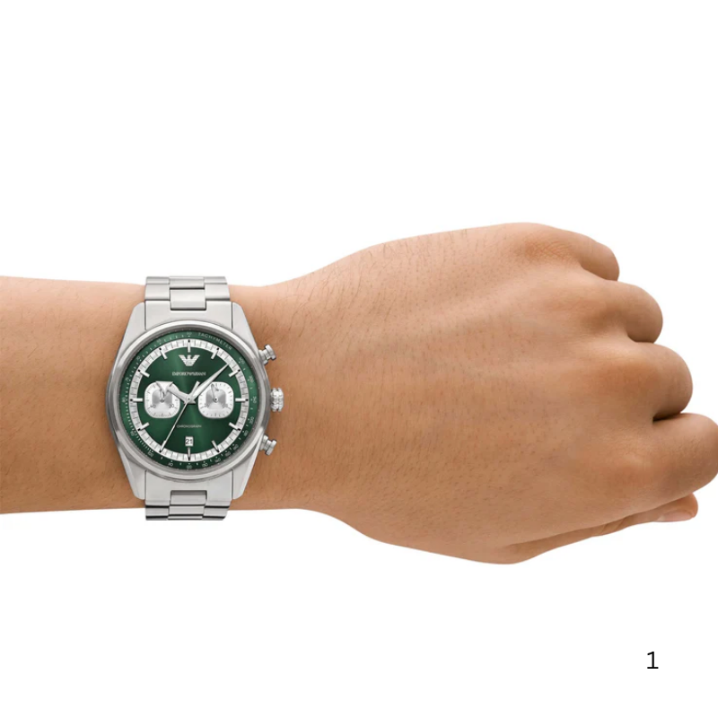 Emporio Armani Chronograph Stainless Steel Watch - Elite Club