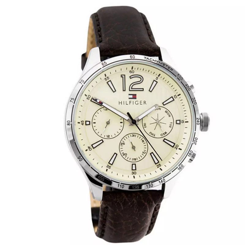 Tommy Hilfiger Gavin Chronograph Brown Leather Strap Watch - Elite Club