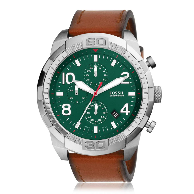 Fossil Bronson Chronograph Green Dial Men’s Watch - Elite Club