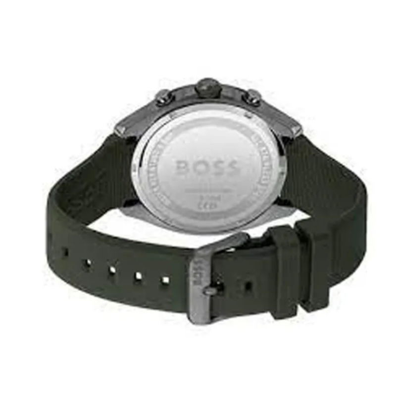 Hugo Boss Admiral Black Silicon Rubber Strap Watch for Men - Elite Club