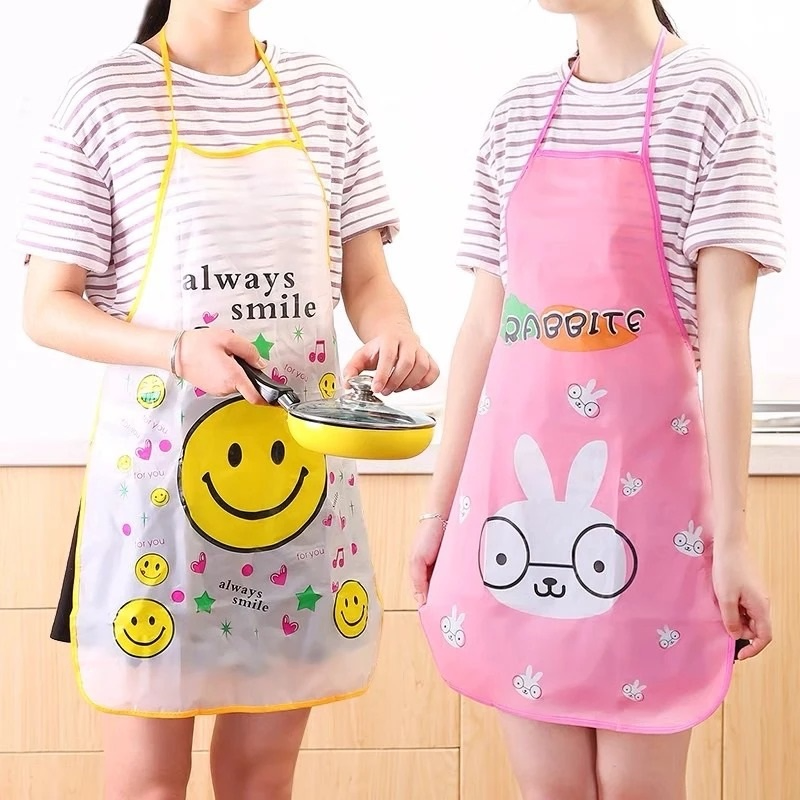 Printed Kitchen Waterproof Cooking Bib Apron - Rivon Online Shop