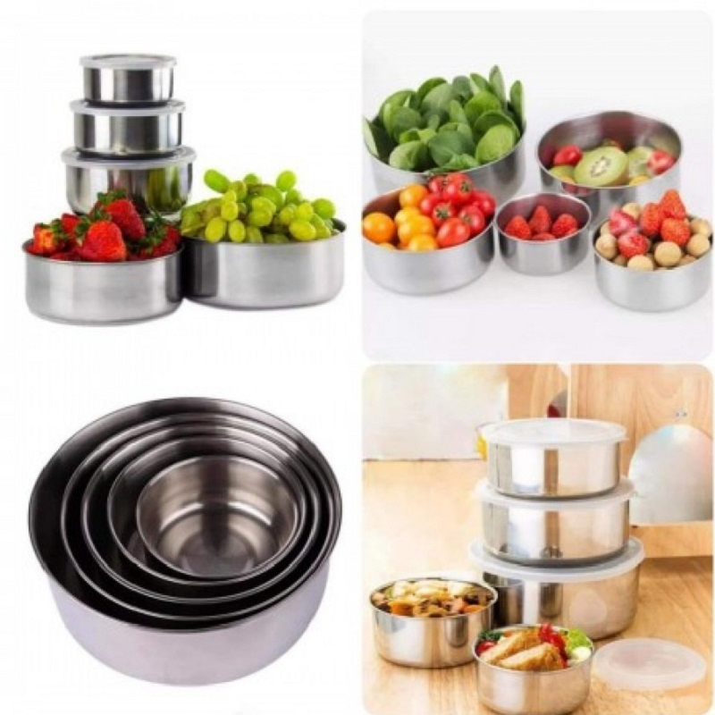 Stainless Steel Food Box 5 in 1 - Rivon Online Shop