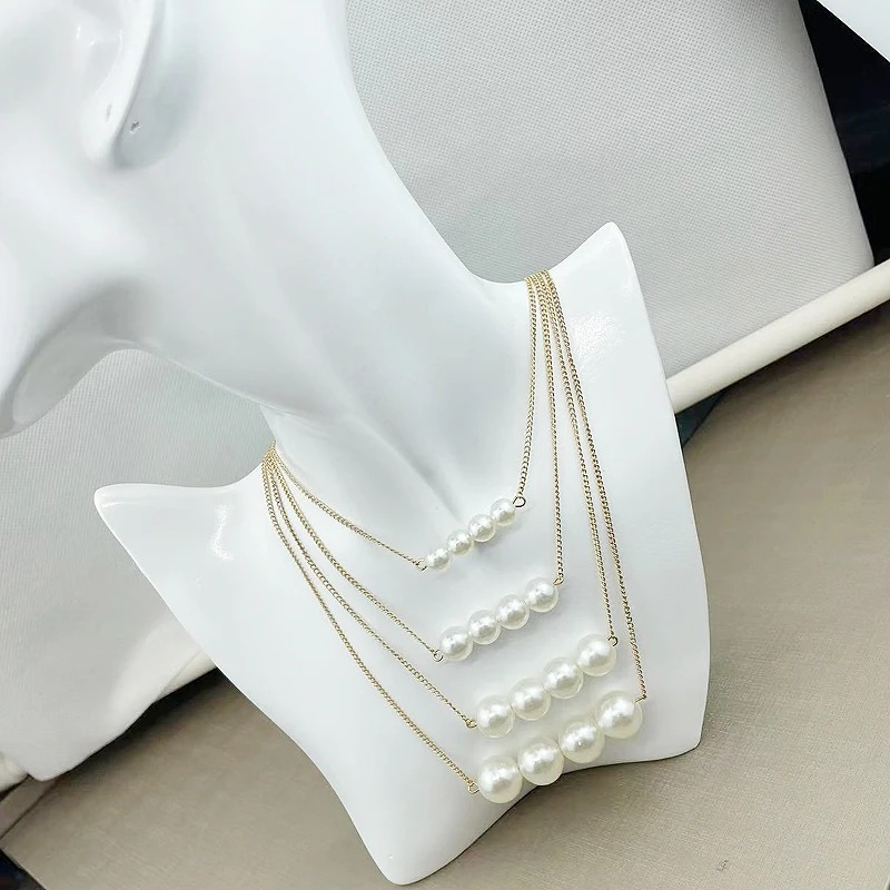 Classic Multi-layered Pearl Necklace For Women - Choosy Shop