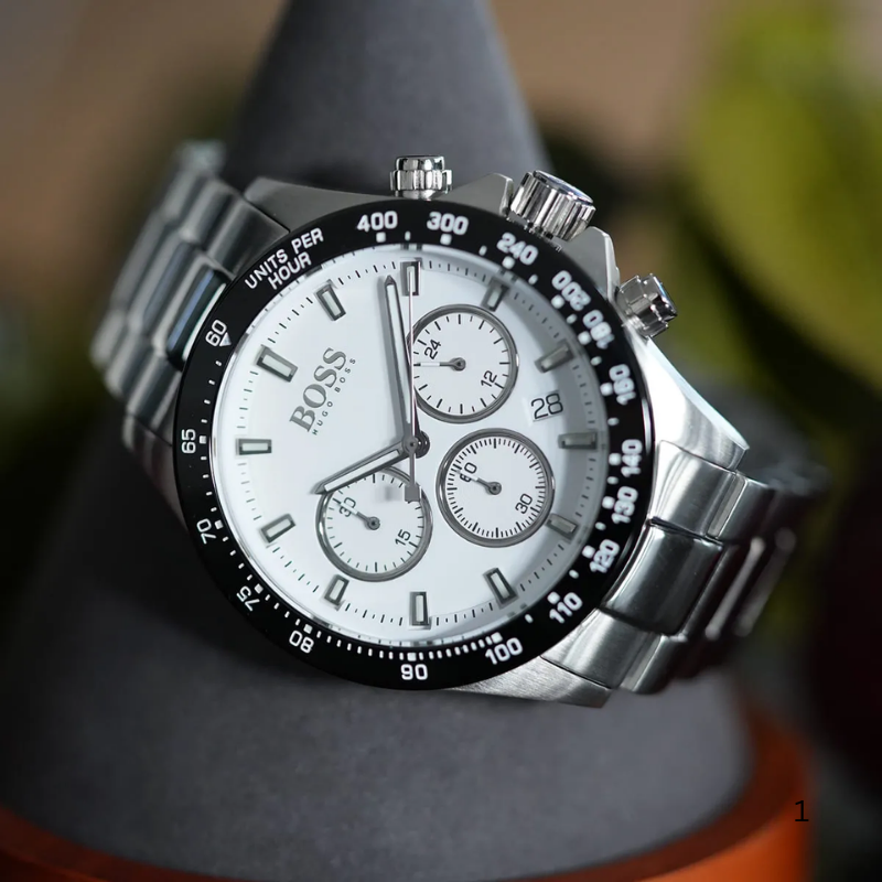 Hugo Boss Hero Chronograph White Dial Men’s Watch - My Watch